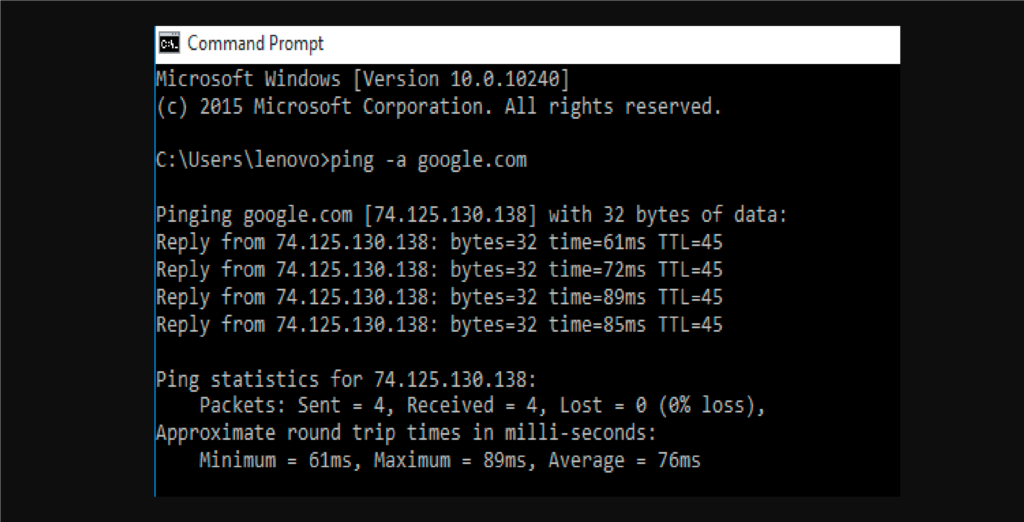 Cara Ping Google Lewat CMD Pada PC Dan Smartphone - Hosteko Blog