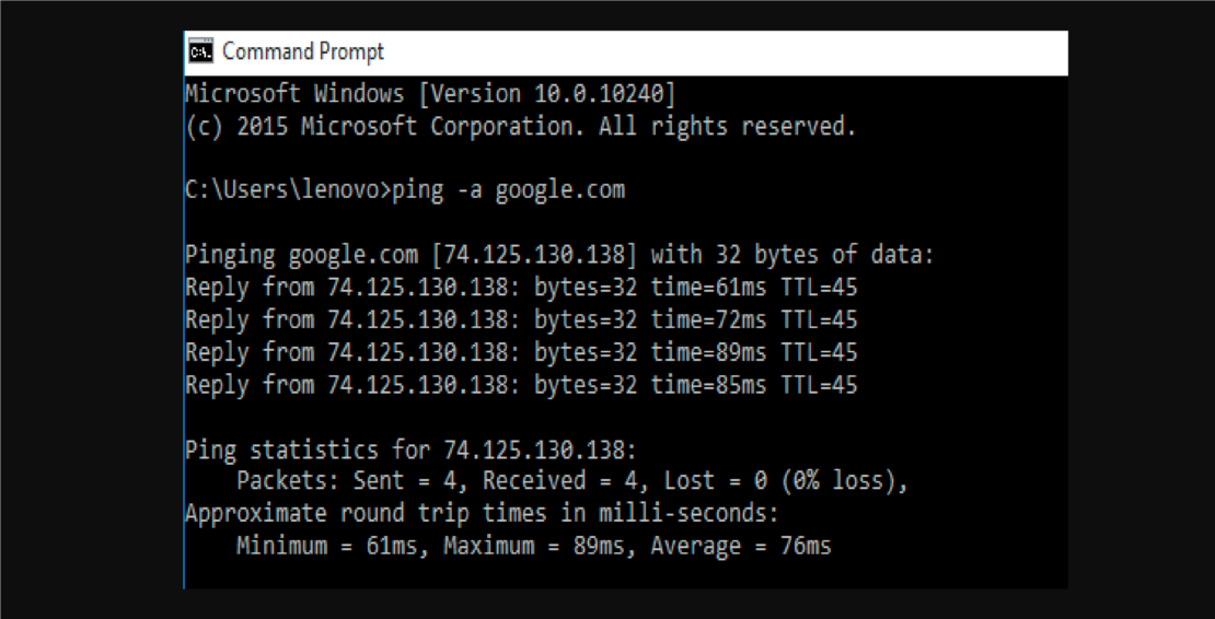 Cara Ping Google Lewat CMD Pada PC Dan Smartphone - Hosteko Blog