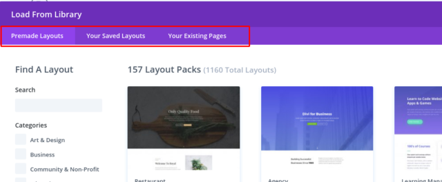 Cara Menggunakan Premade Layouts Pada Theme Divi - Hosteko Blog