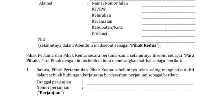 Pengertian Adendum Kontrak ,Syarat, Fungsi dan Tujuannya - Hosteko Blog