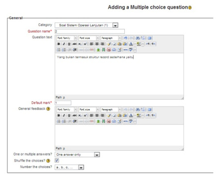 Cara Membuat Bank Soal Pada Moodle - HOSTEKO