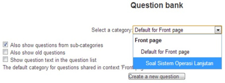 Cara Membuat Bank Soal Pada Moodle - HOSTEKO