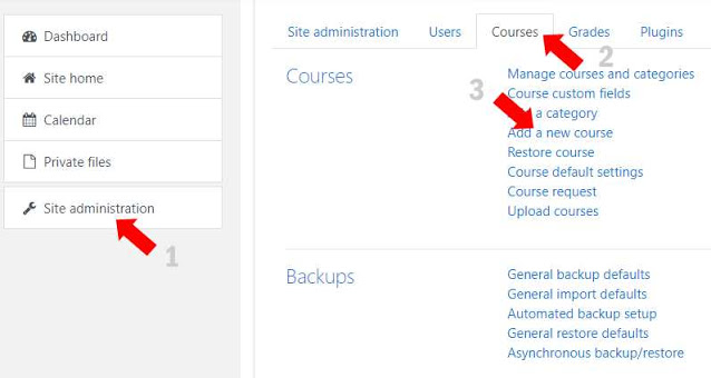 Cara Membuat Category Dan Course Pada Moodle - HOSTEKO