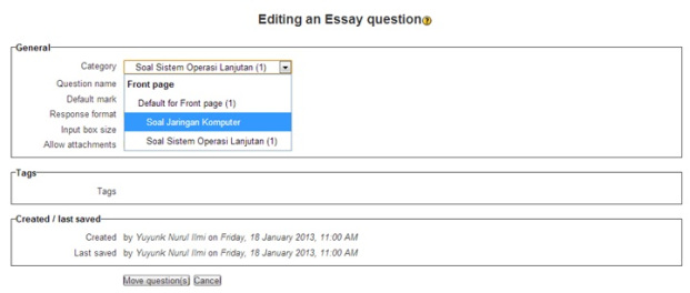 Cara Membuat Bank Soal Pada Moodle - HOSTEKO