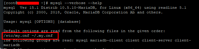 Lokasi my.cnf mysql atau mariadb pada Linux - HOSTEKO