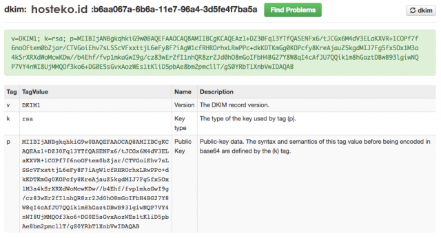 Cara membuat dan Validasi DKIM pada mail zimbra - HOSTEKO